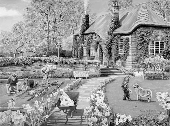 A Spring Garden Wall Mural | Wallsauce UK