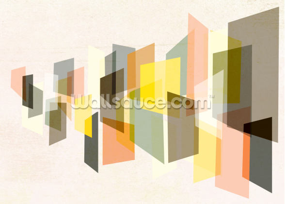 Angular Shapes Wall Mural by Nicola Evans | Wallsauce US