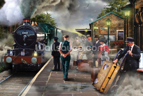 Steamtrain Wallpaper Mural | Wallsauce UK