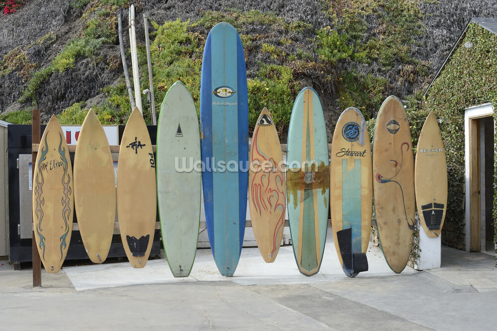 Malibu Surfboards Wallpaper | Wallsauce UK
