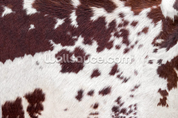 Speckled Brown and White Fur Print Mural | Wallsauce UK
