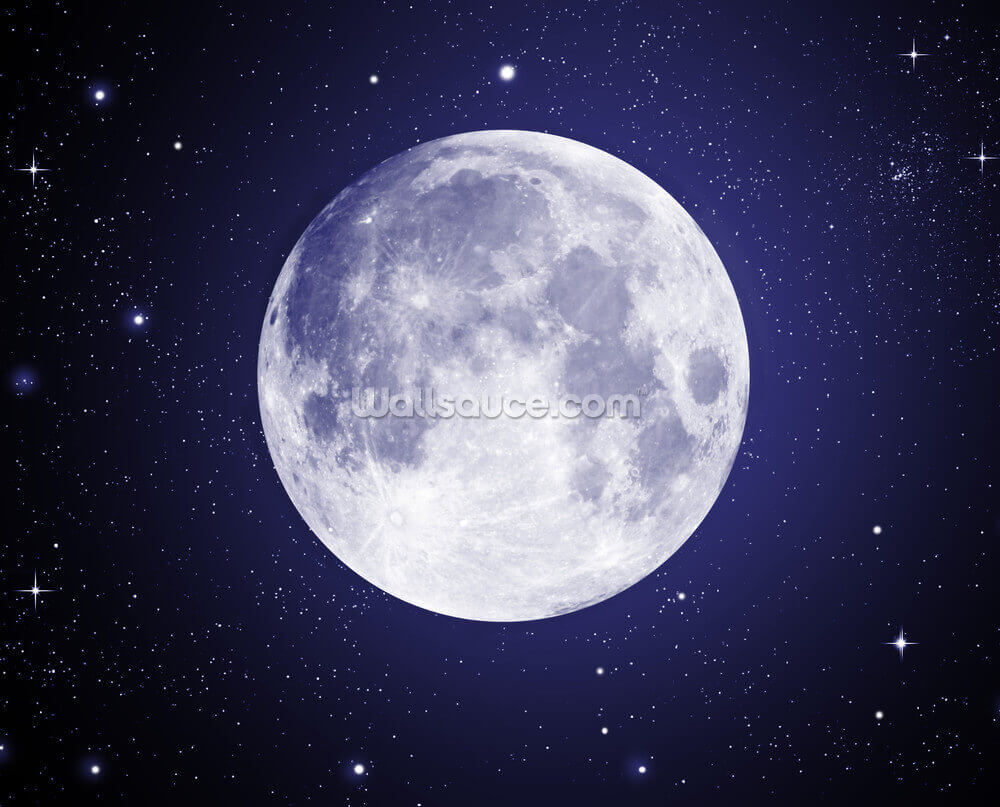 Stars and Moon Wallpaper | Wallsauce UK