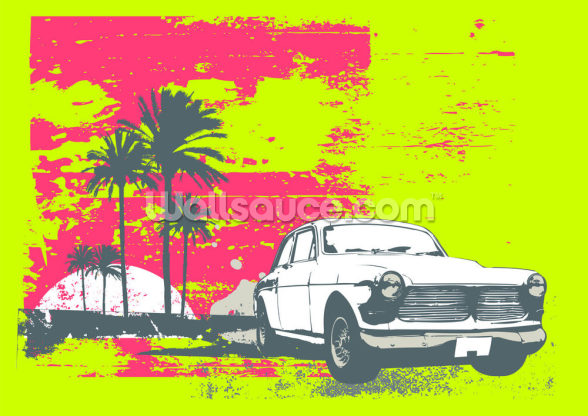 Retro Car Wallpaper | Wallsauce US