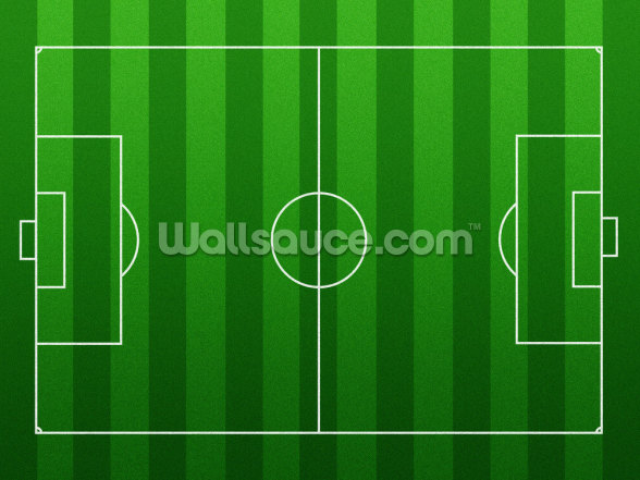 Football Pitch Wall Mural | Wallsauce US