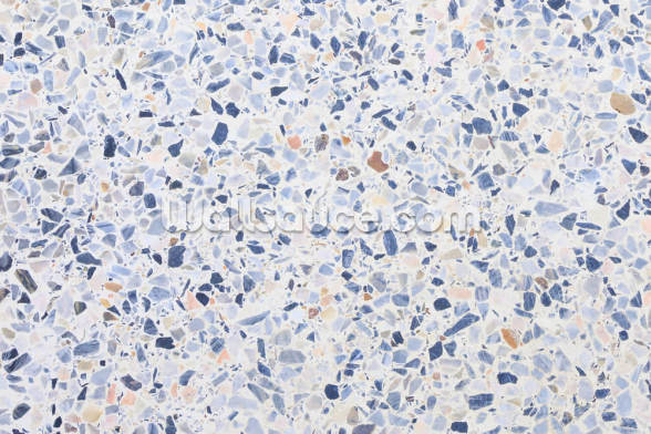 Blue Terrazzo Wallpaper | Wallsauce UK