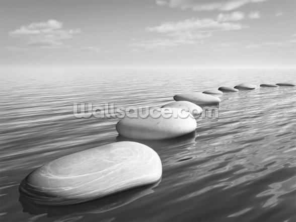 Stepping Stones Wallpaper Mural | Wallsauce US