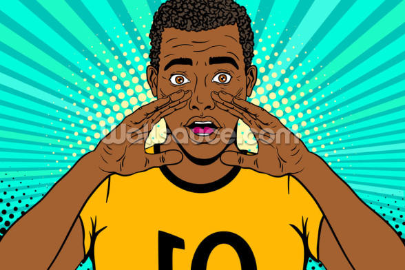 Soccer Shout Wall Mural | Wallsauce US