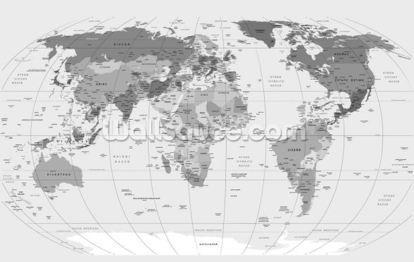 Vibrant World Map Wall Mural | Wallsauce US