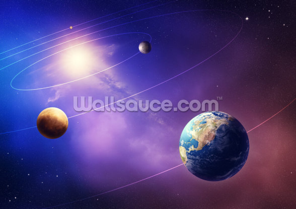 Inner Solar System Planets Wallpaper | Wallsauce US