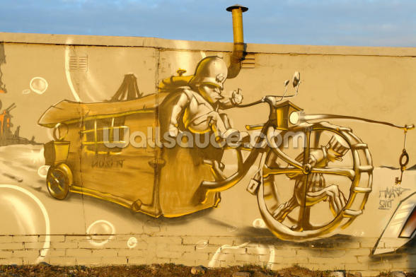 Graffiti Prison Wallpaper | Wallsauce UK