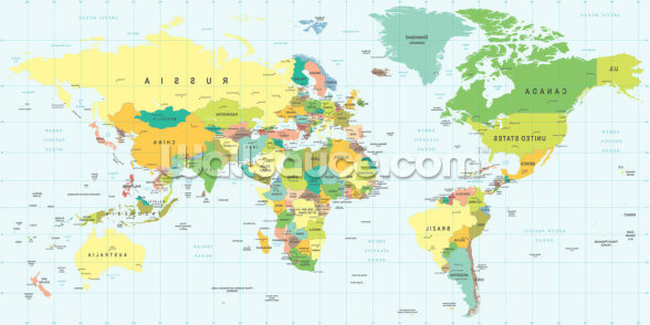 Detailed World Map Wallpaper | Wallsauce AU