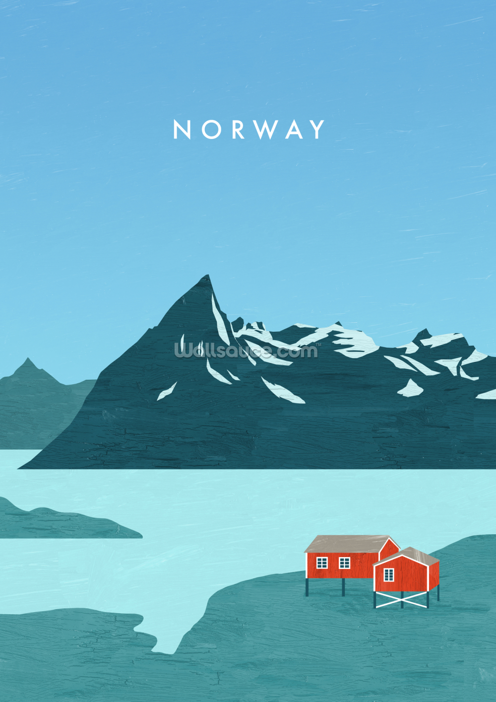Norway Print by Katinka | Wallsauce UK
