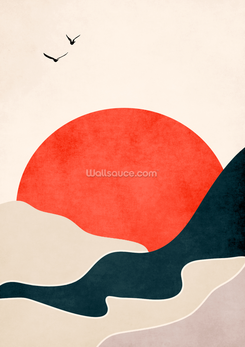 Drowning Sun Poster by Kubistika | Wallsauce UK
