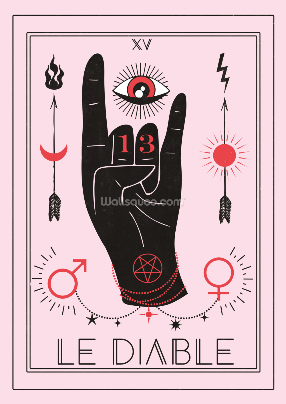 Le Diable Art Print by Emanuela Carratoni | Wallsauce UK