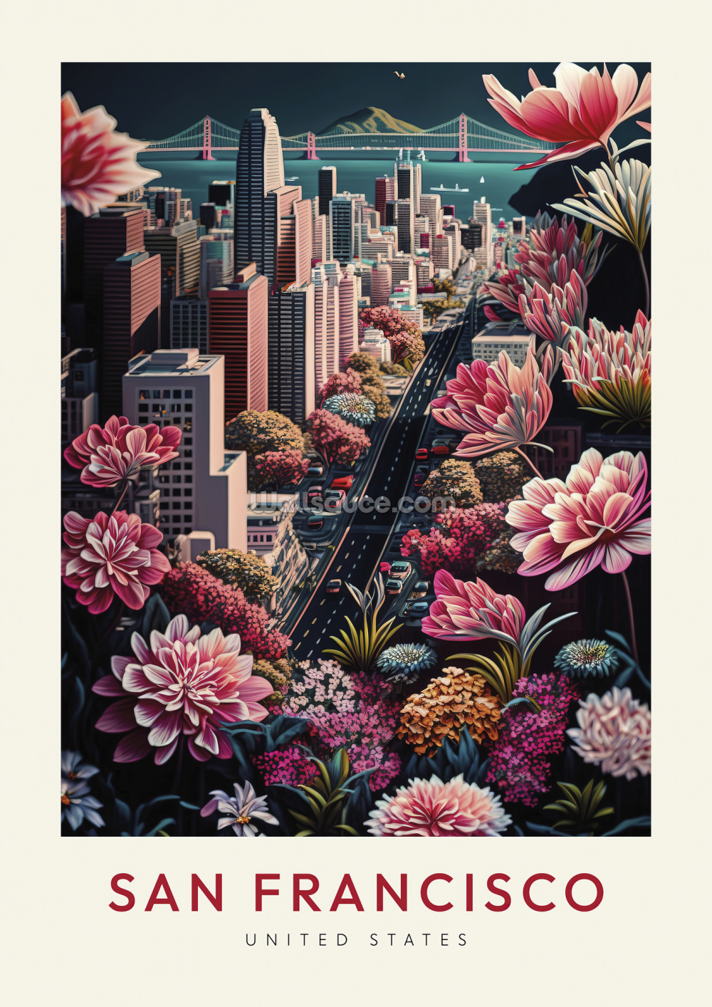 San Francisco Prints & Poster | Wallsauce UK