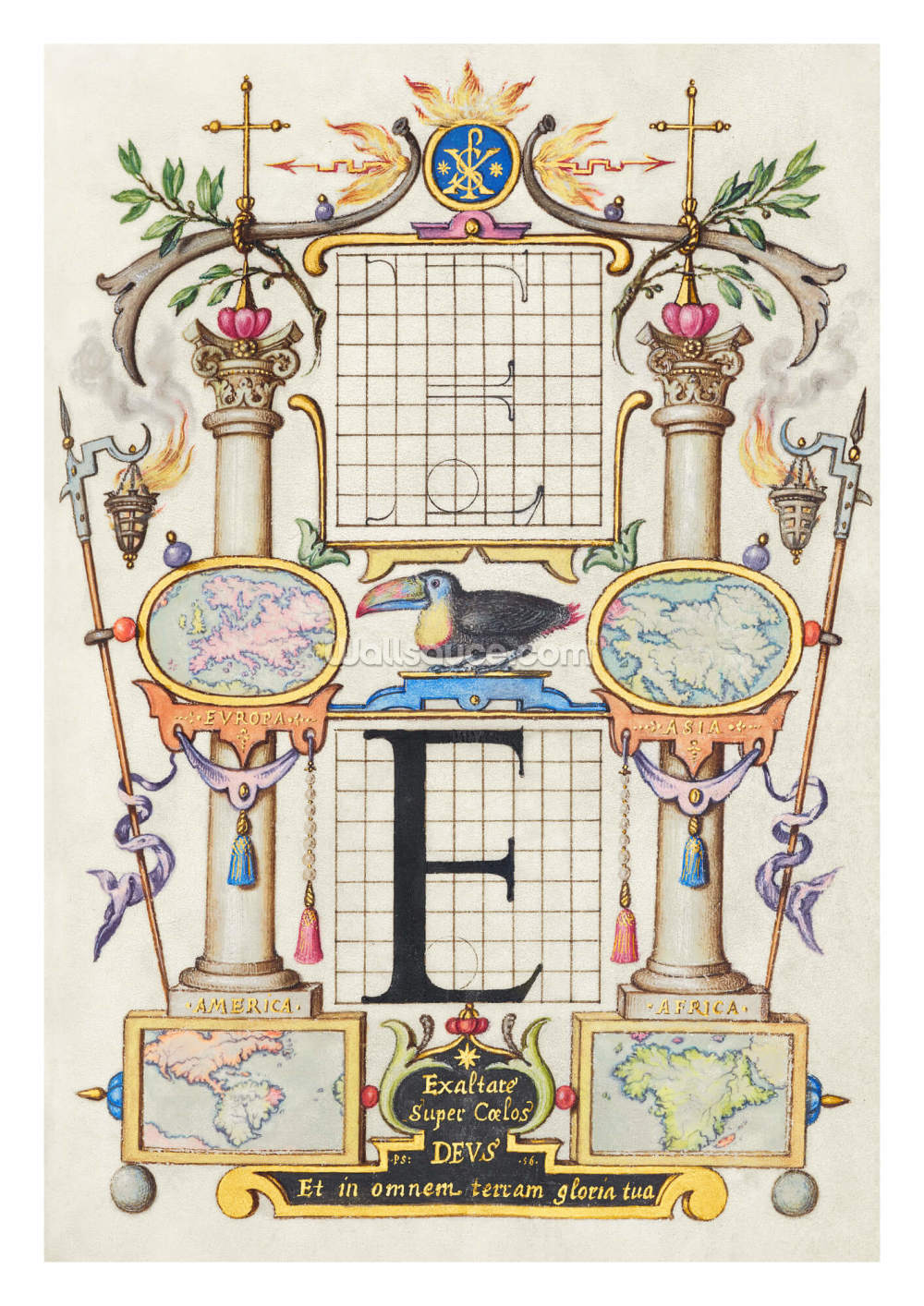 Guide For Constructing The Letter E Prints & Poster | Wallsauce UK