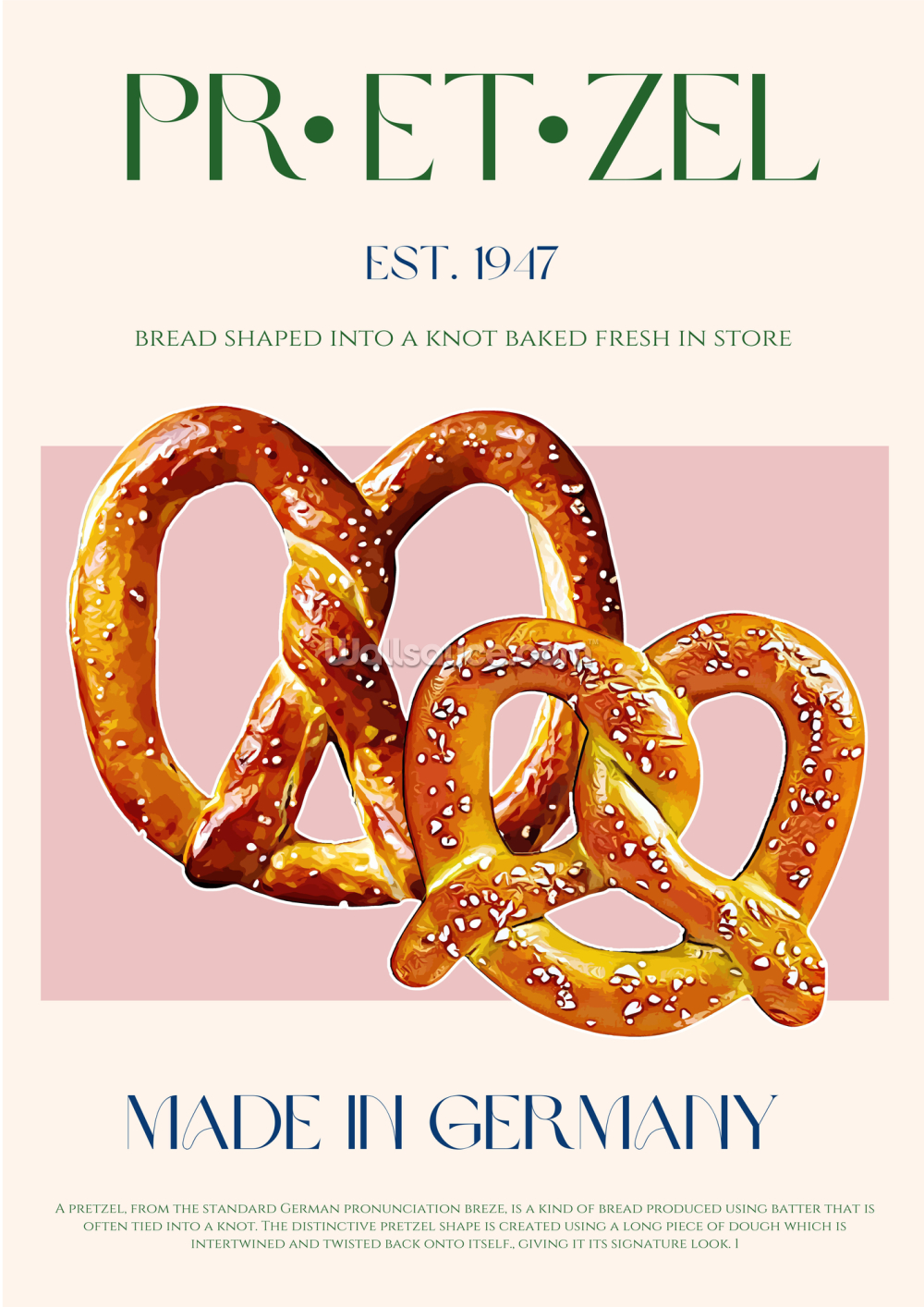 Pretzel Prints & Poster | Wallsauce UK