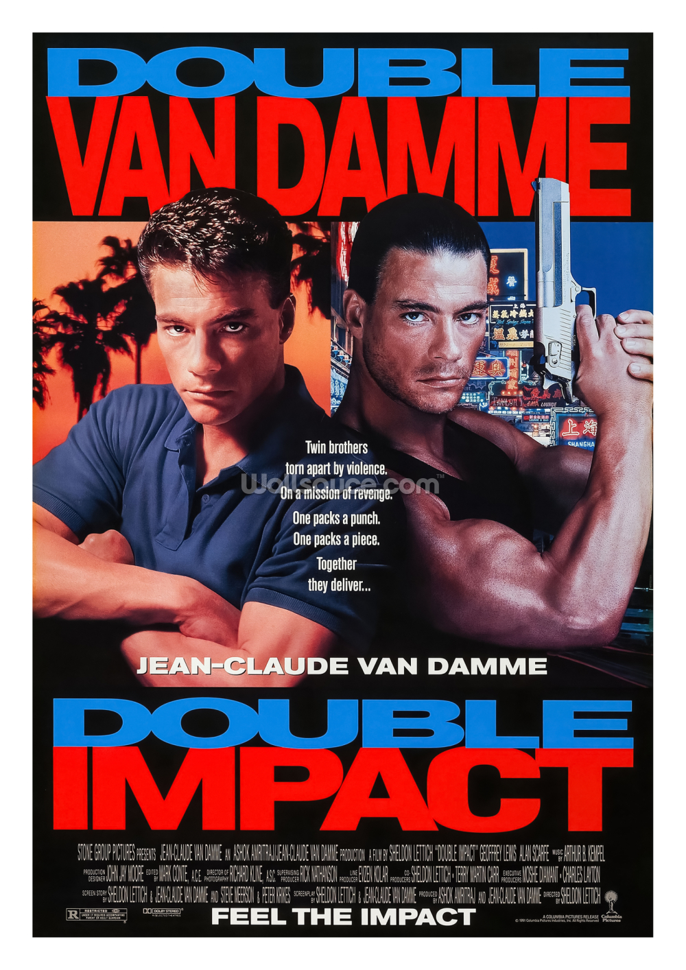 Double Impact Movie Poster & Print | Wallsauce UK
