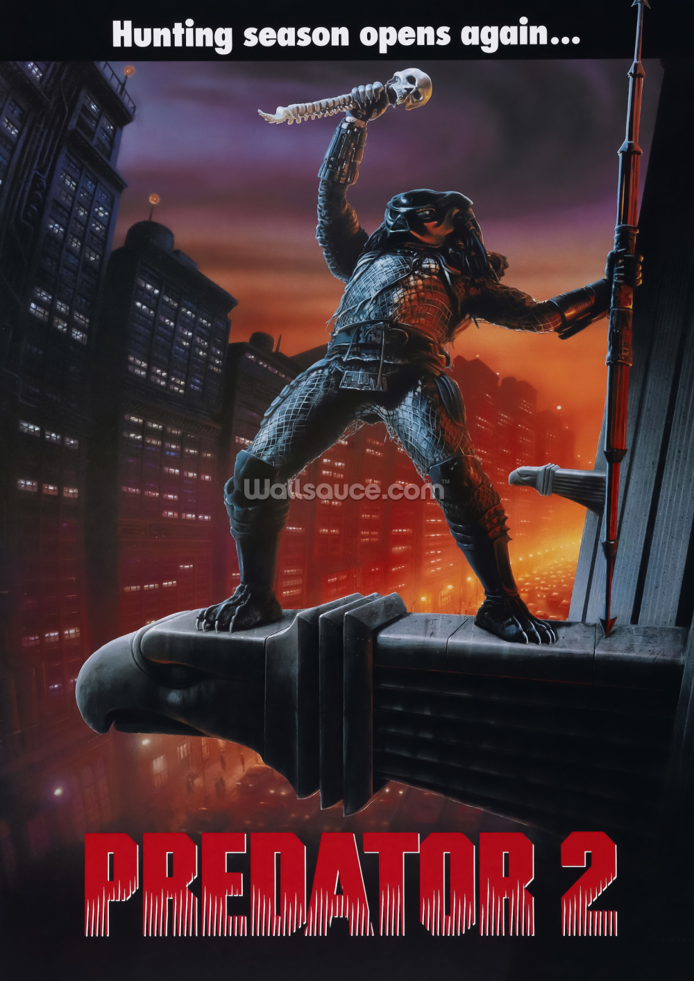 Predator 2 (Hunting Season) Movie Poster | Wallsauce UK