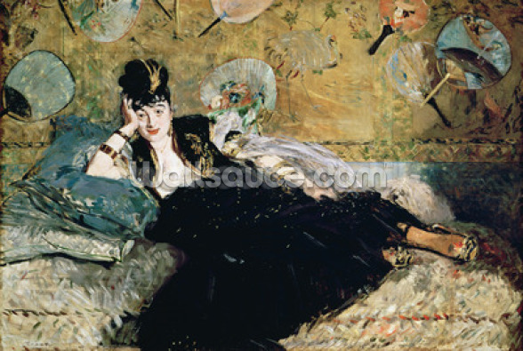Manet - Lady with Fans Wallpaper Mural | Wallsauce US