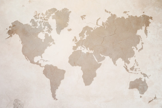 World Map Wallpaper & Wall Murals | Wallsauce US