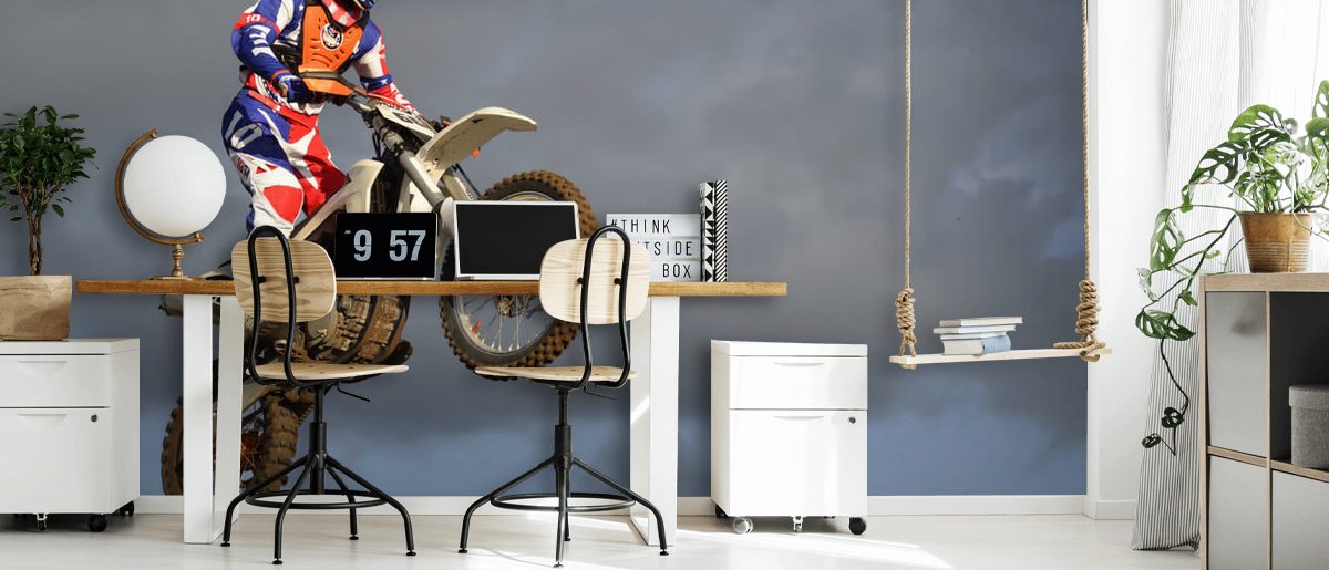 Spectacular Motocross Jump Wall Mural | Wallsauce US