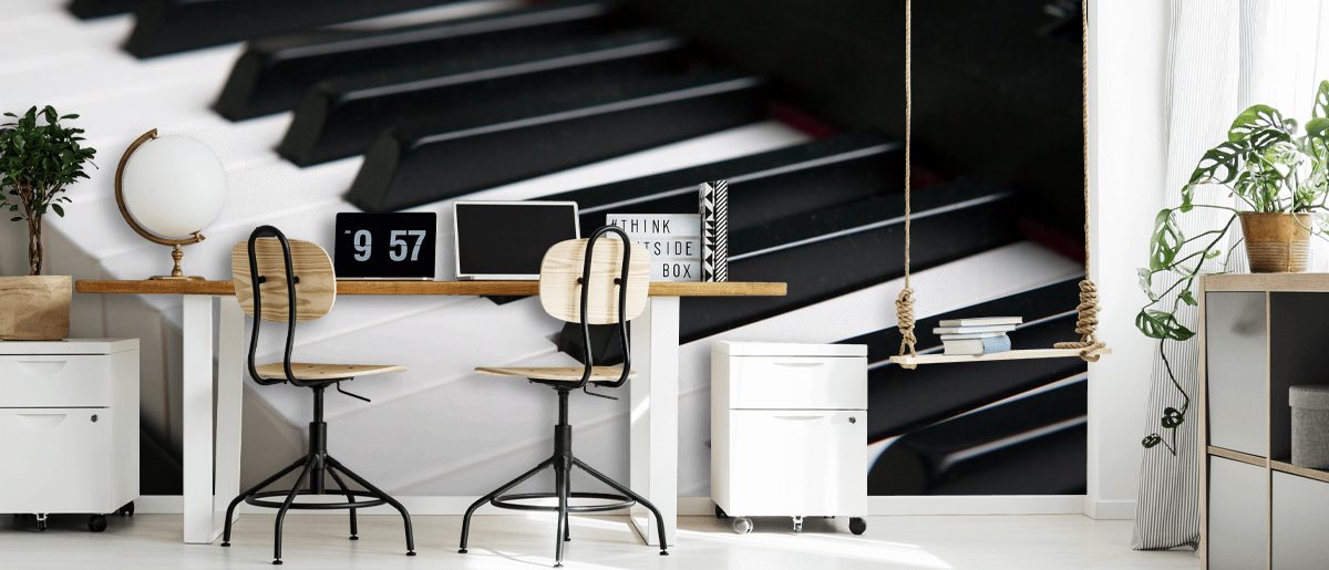 Piano Keyboard Wallpaper Mural | Wallsauce AU
