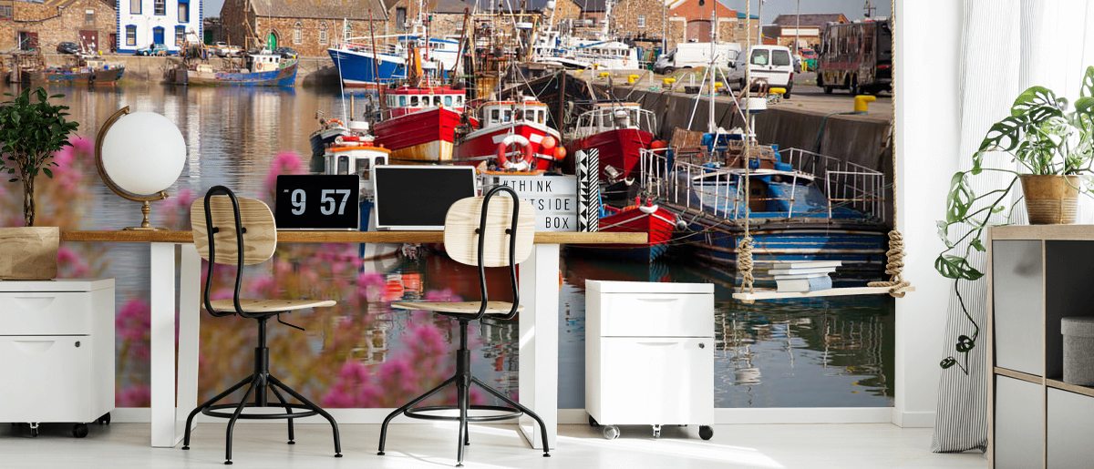 Howth Harbour Fototapete Wandbild | Wallsauce DE