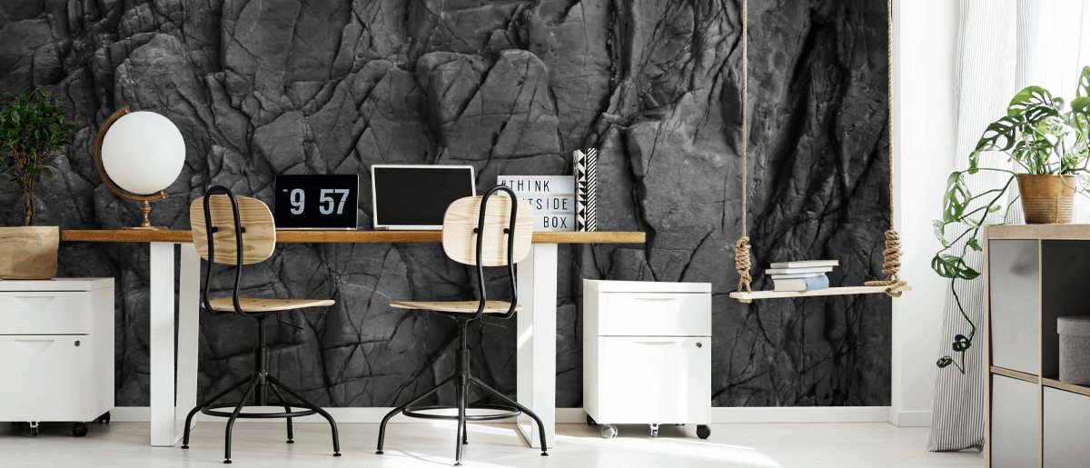 Dark Grey Slate Wallpaper | Wallsauce CA