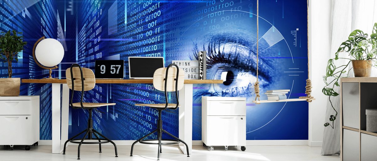 Eye on Technology Wallpaper Mural | Wallsauce AU