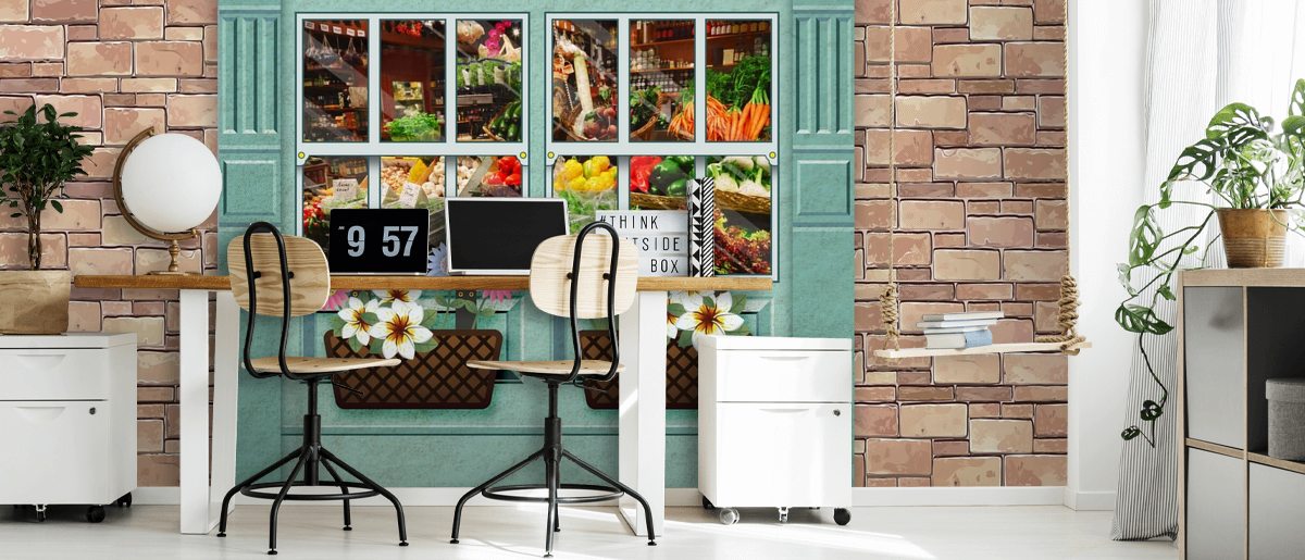 Groceries Wall Mural | Wallsauce UK