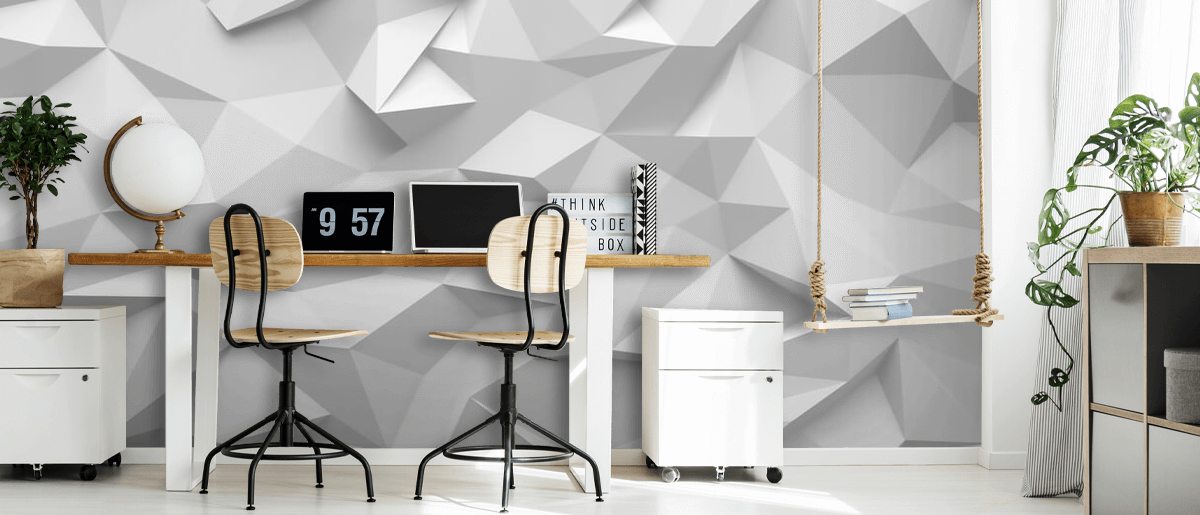 Polygon Wallpaper Mural | Wallsauce UK