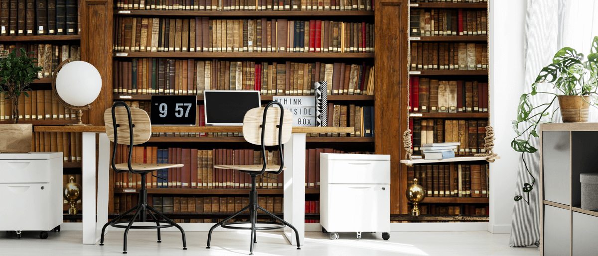 Library Books Wallpaper Mural | Wallsauce UK
