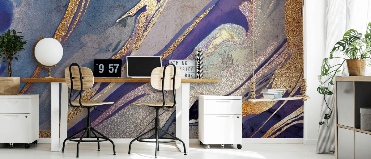 Blue Marble Wall Mural | Wallsauce CA