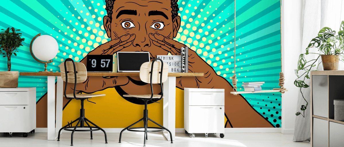 Soccer Shout Wall Mural | Wallsauce US