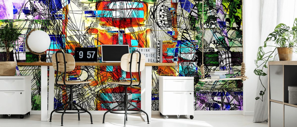 Expressive Colours Wallpaper | Wallsauce UK