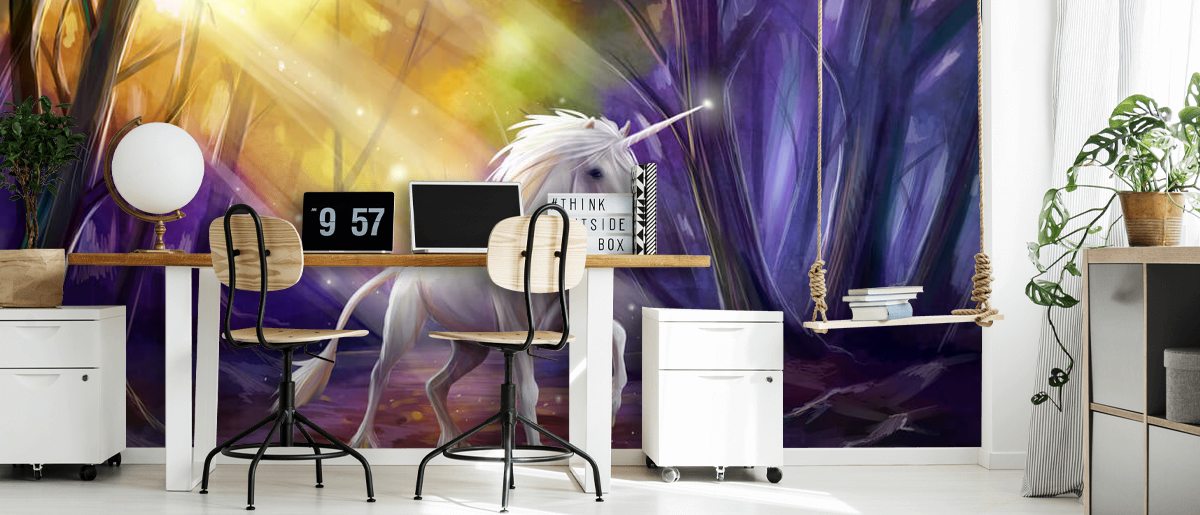 Unicorn Path Wall Mural Wallpaper | Wallsauce DE