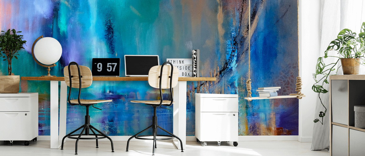 The Blue Bridge Wallpaper | Wallsauce UK