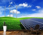 Solar cell energy panels and wind turbine | Wallsauce USA