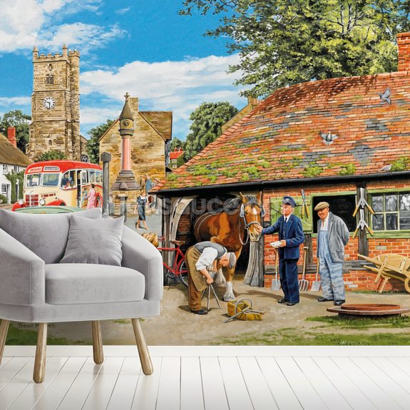 Letters for the Blacksmith Wall Mural | Wallsauce UK