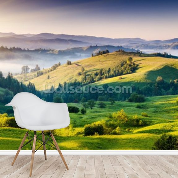 Mountains Landscape Wallpaper | Wallsauce UK