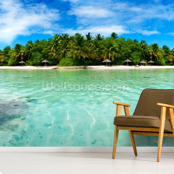 Maldive Island Hintergrundbild | Wallsauce DE