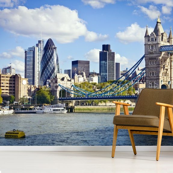 River Thames Wallpaper Mural | Wallsauce US