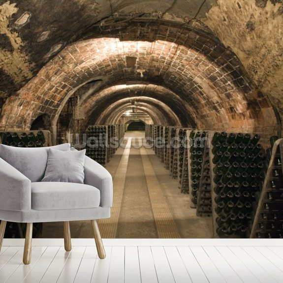 Wine Cellar Wallpaper | Wallsauce AU