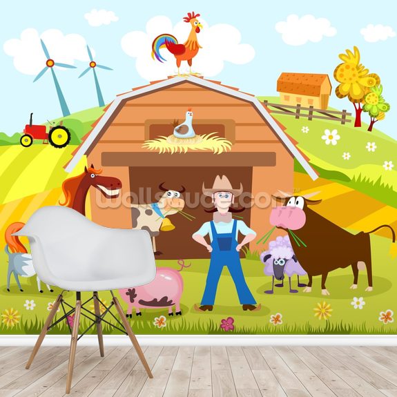 Farm Wall Mural | Wallsauce UK