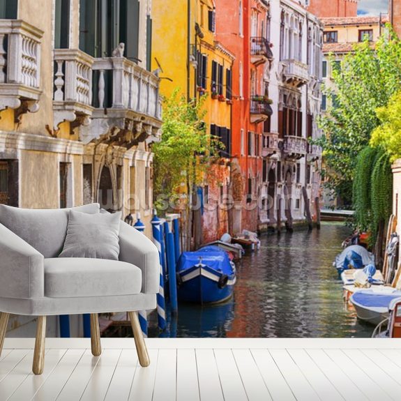 Venetian Houses Wall Mural | Wallsauce US
