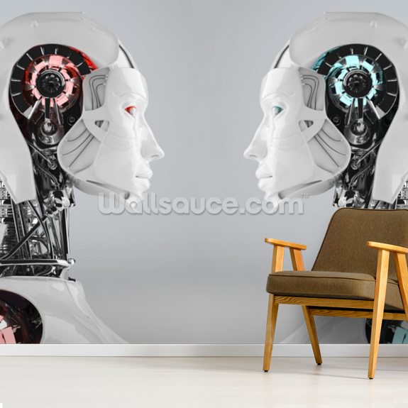 Android Women Face to Face Wallpaper | Wallsauce US