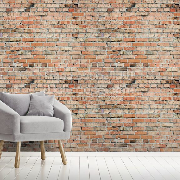 Faded Brick Wallpaper Mural | Wallsauce CA