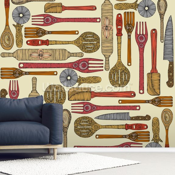 Lets Cook Wall Mural | Wallsauce CA