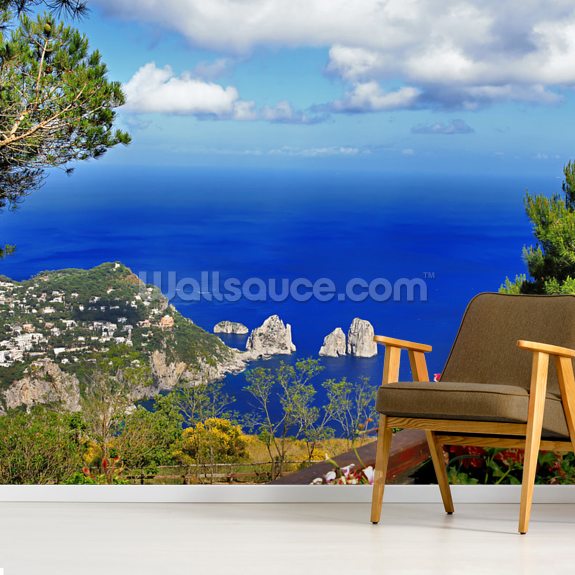 Stunning Capri, Italy Wallpaper | Wallsauce UK